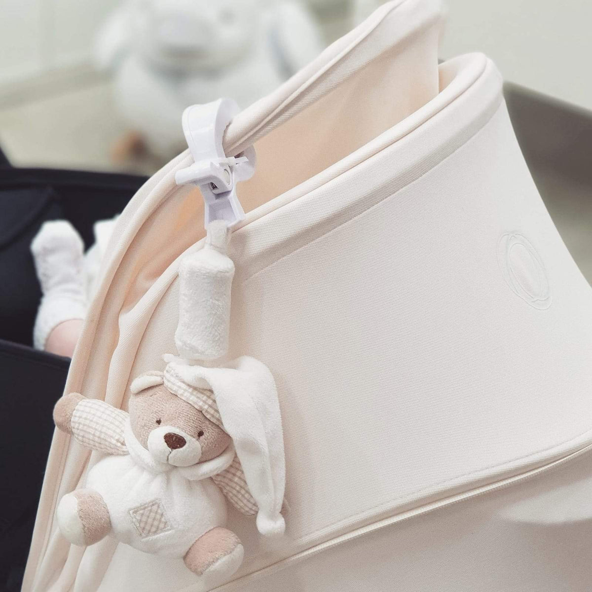 Teddy bear clip for stroller/ carseat - blue – Flybyfly us