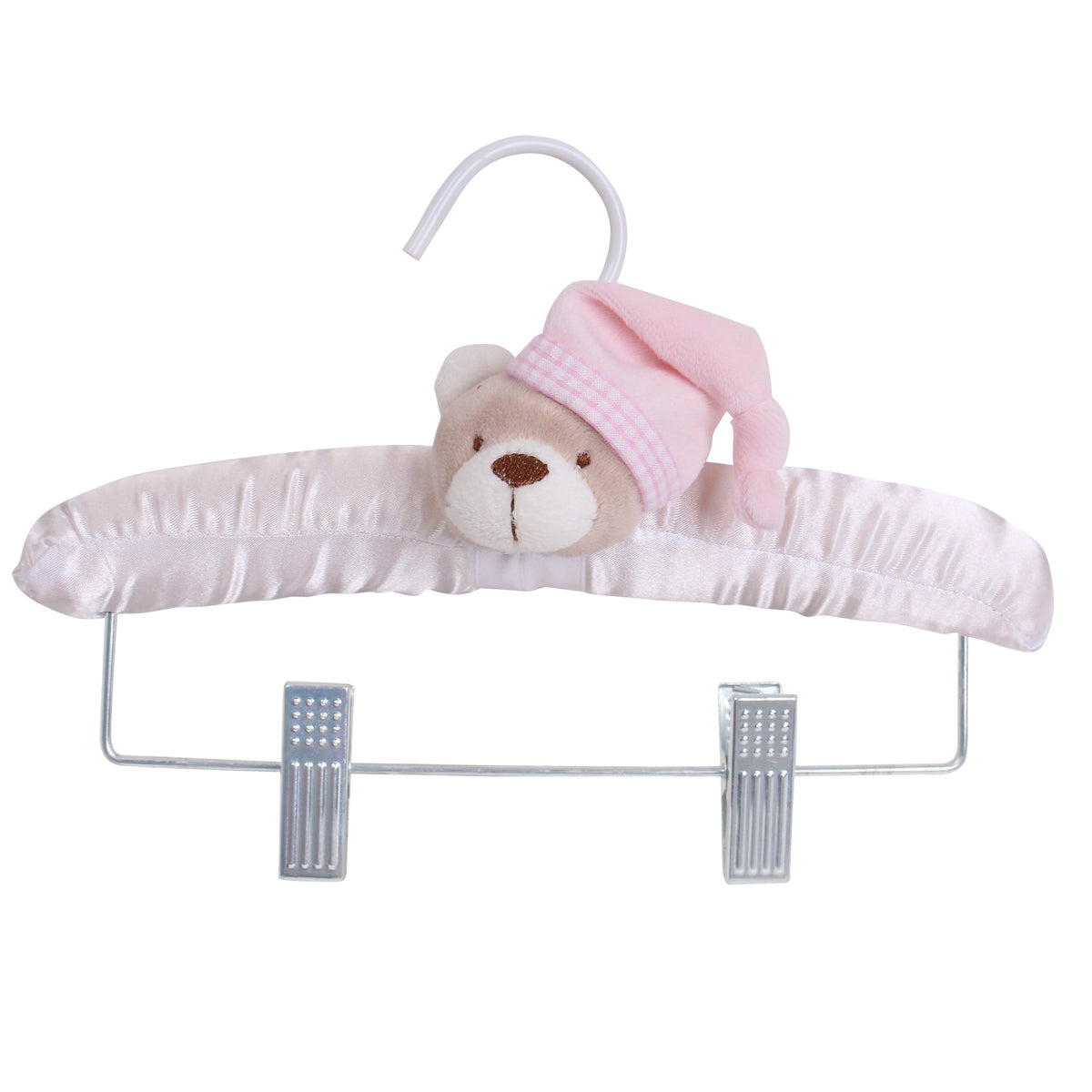 Baby clothes hanger with metal clips - pink – Flybyfly us