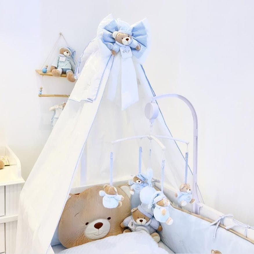 Crib canopy - Blue – Flybyfly us